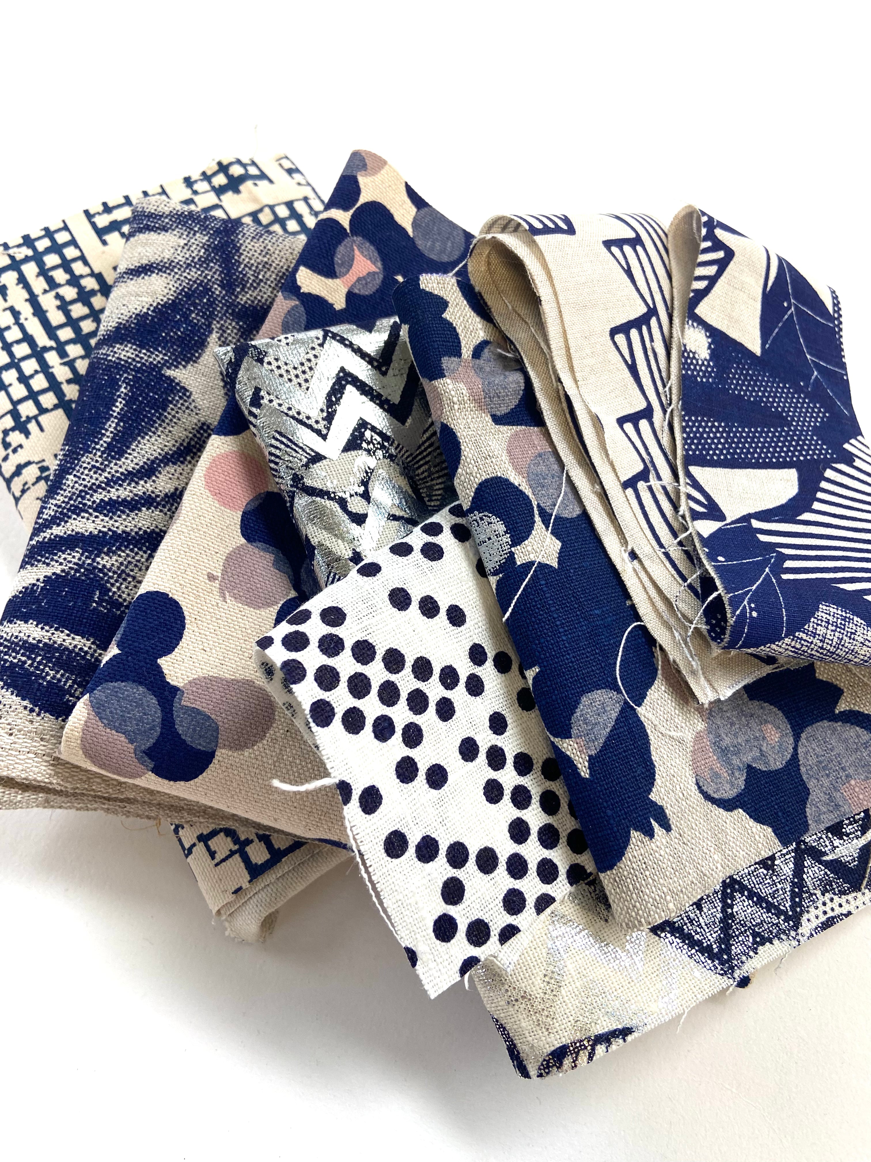 Remnant Fabric Pack - Blue – Printink Studio